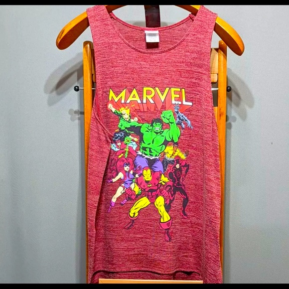 Marvel | Tops | Marvel Womens Junior Size Tank Top Hulk Iron Man ...